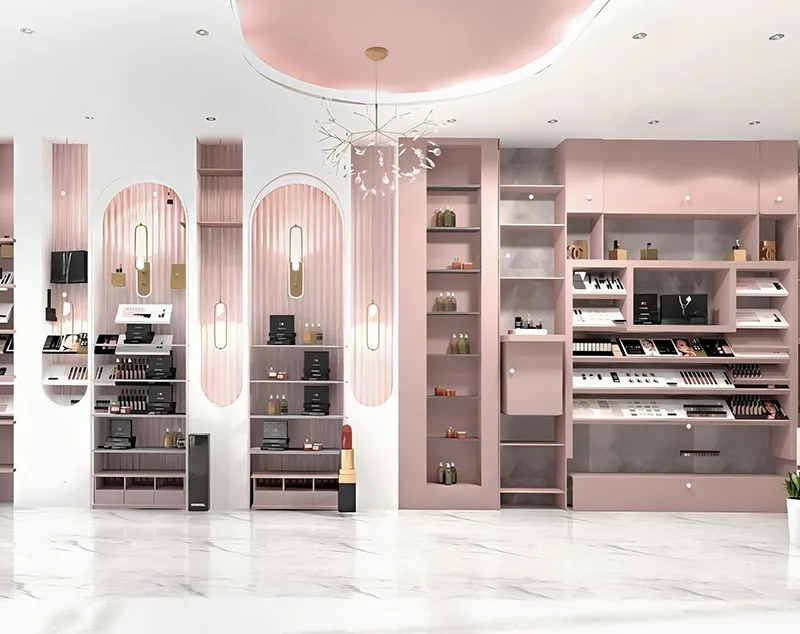 Display Racks for Cosmetic Store Interior & Shop Counter Design