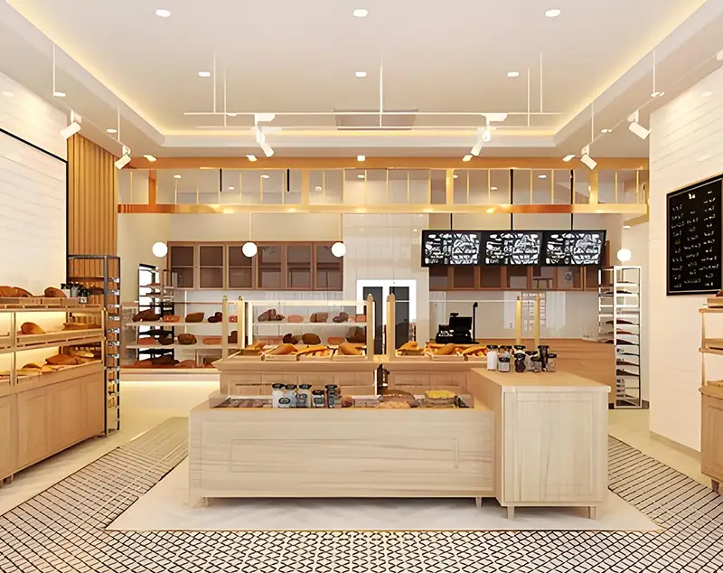 Bakery Cafe Counters | ONI Wood & Glass Display System