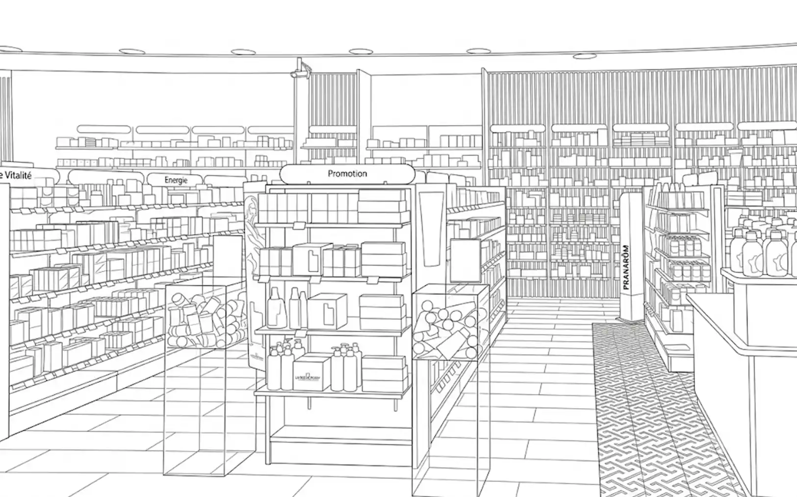 Custom Pharmacy Store Fixtures, Cabinets & Shelving Systems